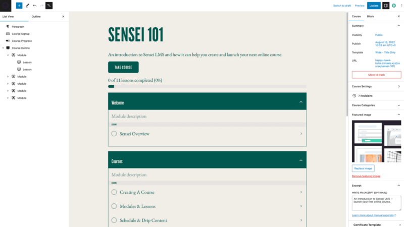 Sensei LMS WordPress-LMS Review und Testbericht 2026